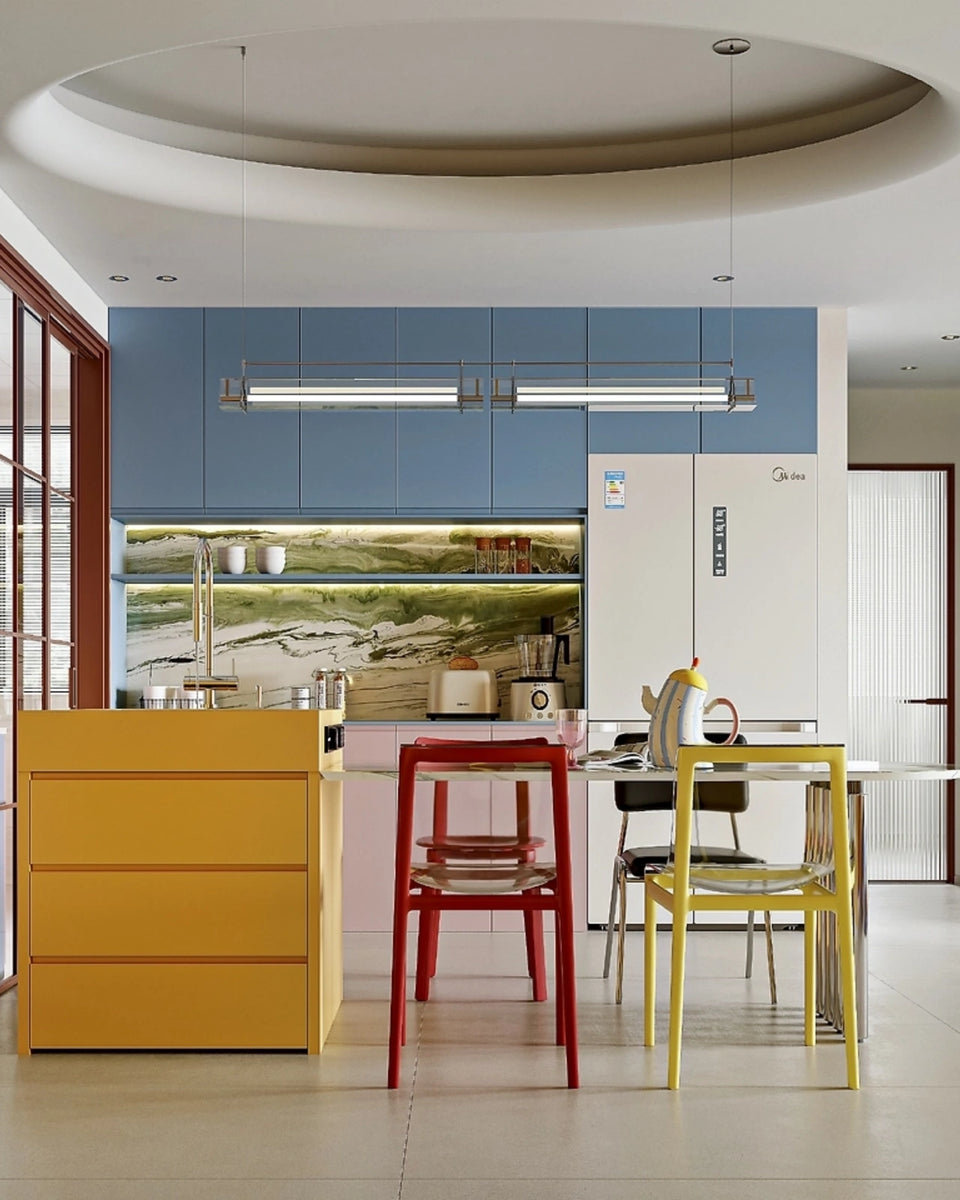 Modern Minimalist Dopamine Style Dining Tables and Chairs：Enhance Home ...