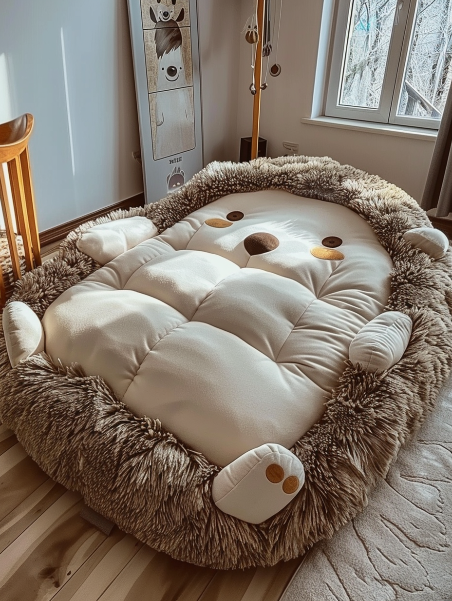 Fluffy Hedgehog Bed – AWCASA