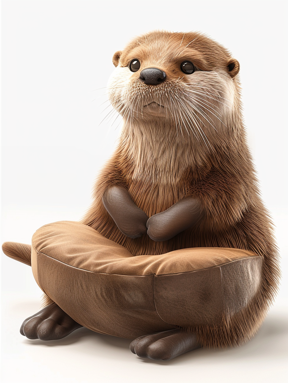 Adorable Plush Otter Sofa – AWCASA
